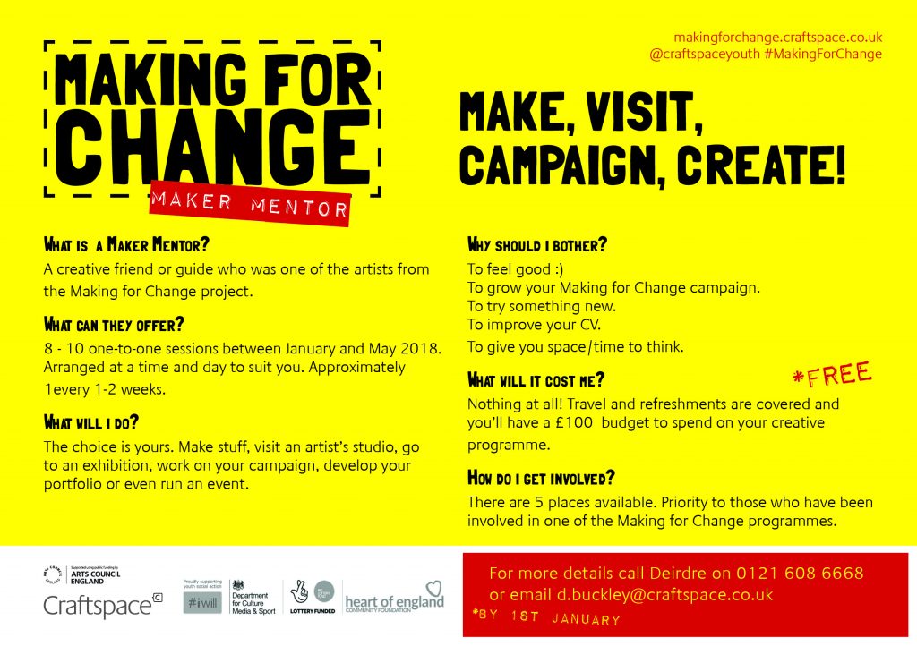 Making for Change Blog | Craftspace Project Blog